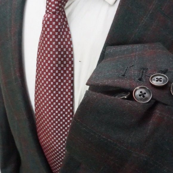 Canali | Suits & Blazers | Canali 934 Current Label Gray Red Flannel ...